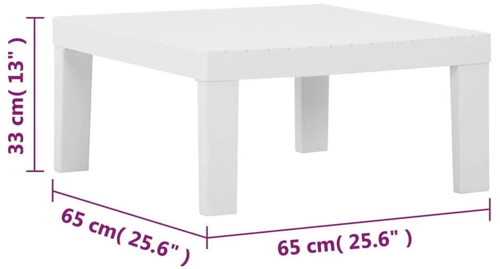 vidaXL Marketos 3dílná zahradní sedací souprava s poduškami plast bílá
