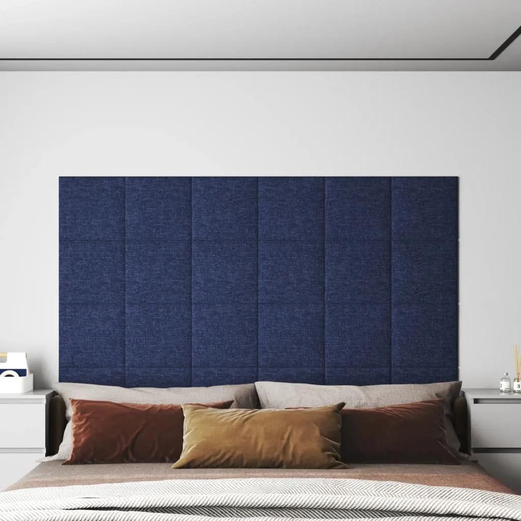 vidaXL Nástěnné panely 12 ks 30 x 30 cm textil 1,08 m² [343789] Barva: Hnědá
