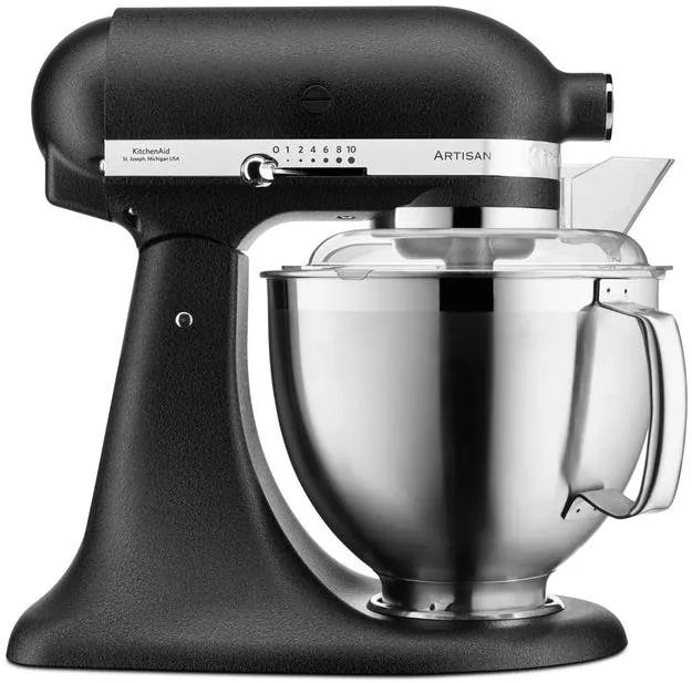 Kuchyňský robot kitchenaid artisan 5ksm185, černá litina, 4,8 l