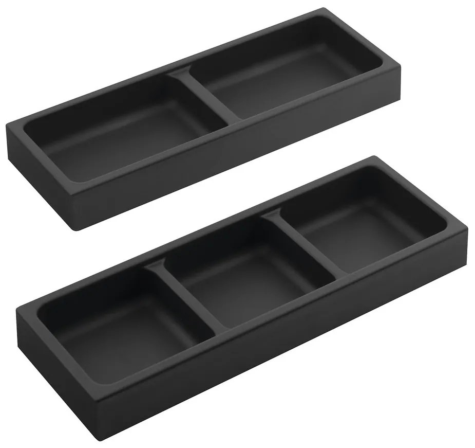 Sapho Sapho, LINDO boení organizér, sada 2ks, 114x36x323 mm, plast, antracit, LD002
