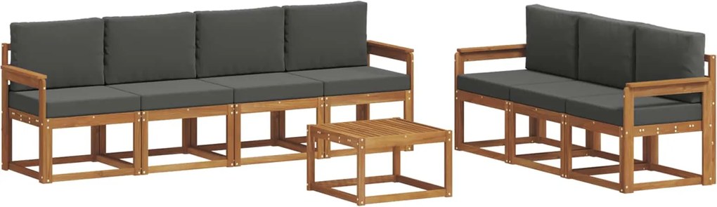 Venkovní pohovková souprava 8 ks Přirozená a Anthracitová 3366105
