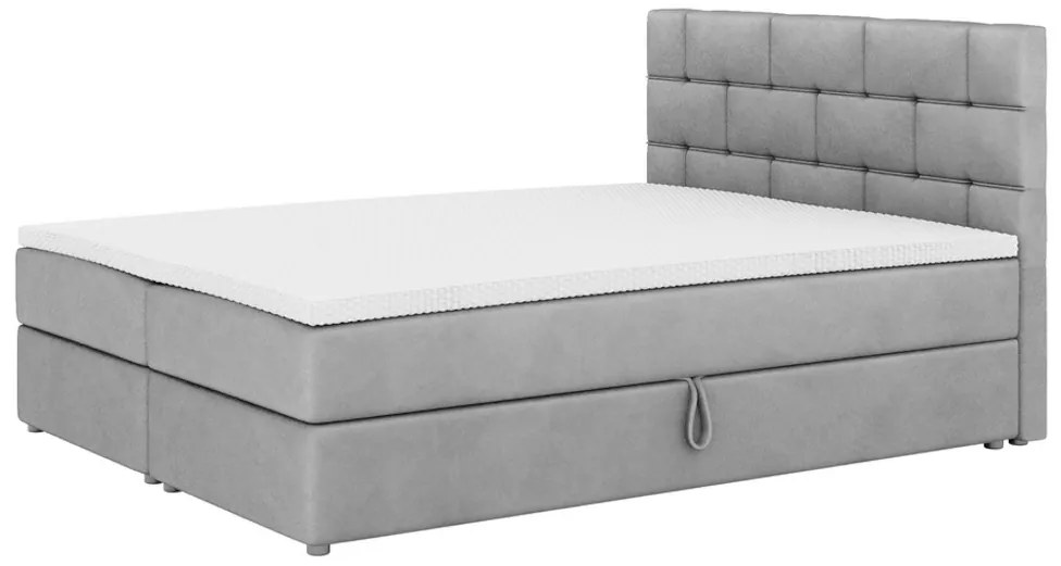 Čalouněná postel boxspring WALL + topper, 180x200, itaka 50