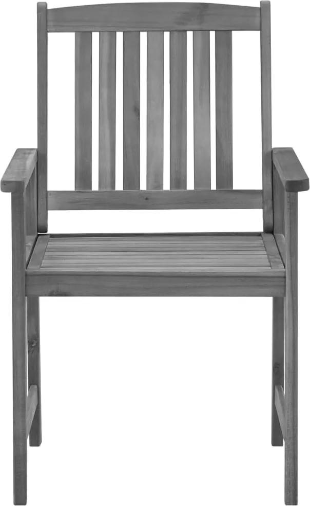 vidaXL Zahradní židle s poduškami 4 ks masivní akáciové dřevo [3061228] Barva: Modrá