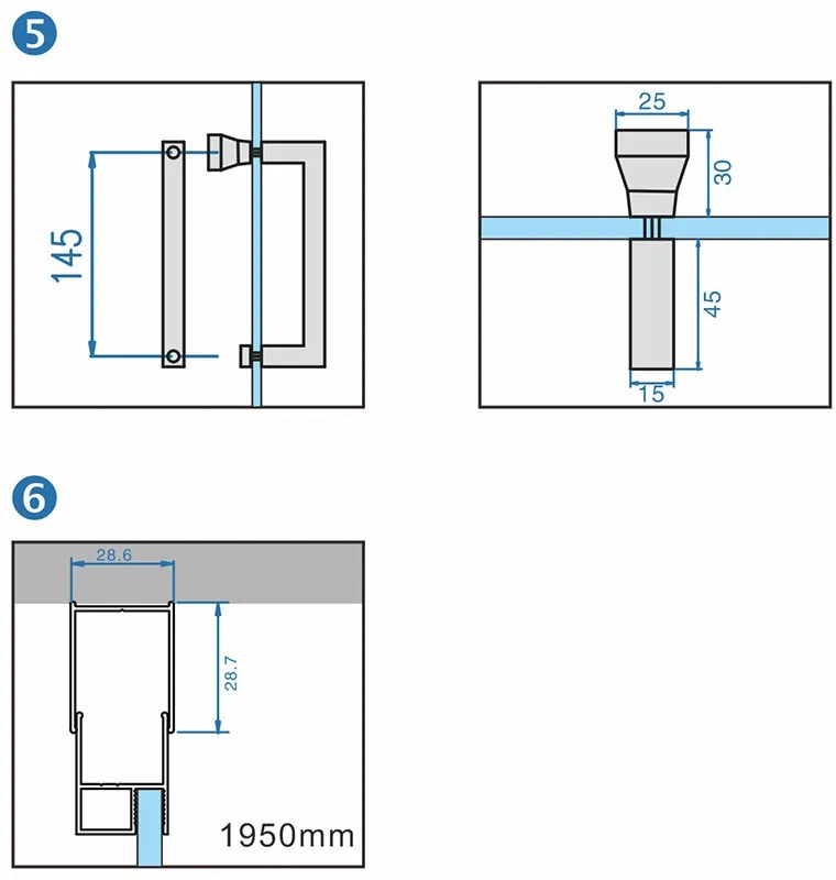 BPS-koupelny Čtvercový sprchový kout HYD-SK04C 90x90 chrom/transparent + vanička HYD-SSV-RIKO černá