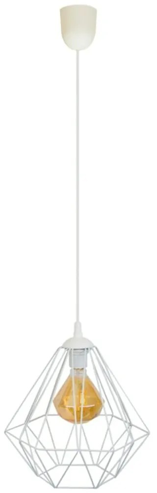Stropní svítidlo Diamond 25 cm bílé