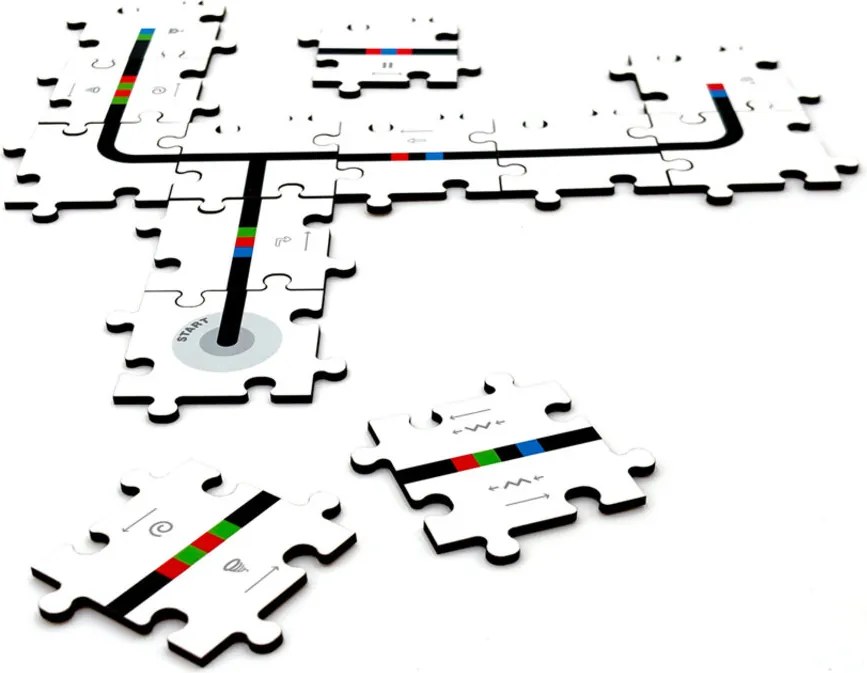 Dřevěné puzzle pro Ozobot - Starter Set