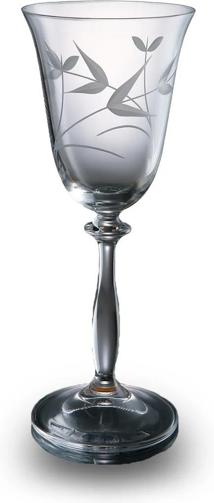 Set 6 skleniček Bohemia Crystal Glass na víno NOBLESA 185ml, 6ks