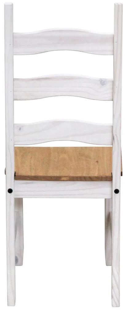 Židle CORONA bílý vosk