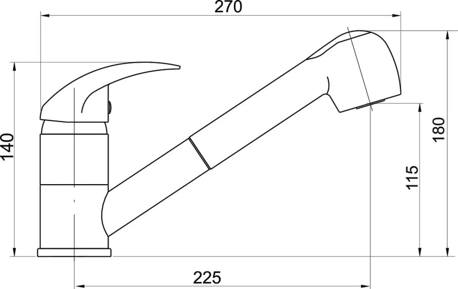 Novaservis Titania Lux 91081,0 dřezová baterie stojánková