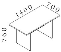 Rauman Konferenční stůl Visio 140x70 cm Barva: Ořech