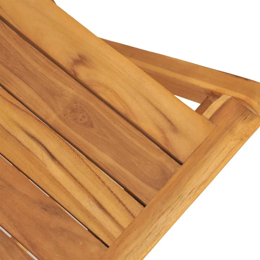 Skládací zahradní židle 4 ks 47x61x90 cm masivní teakové dřevo,  3155058