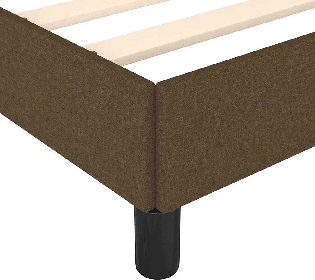 Rám postele bez matrací tmavě šedá 120x190 cm textil 3269634