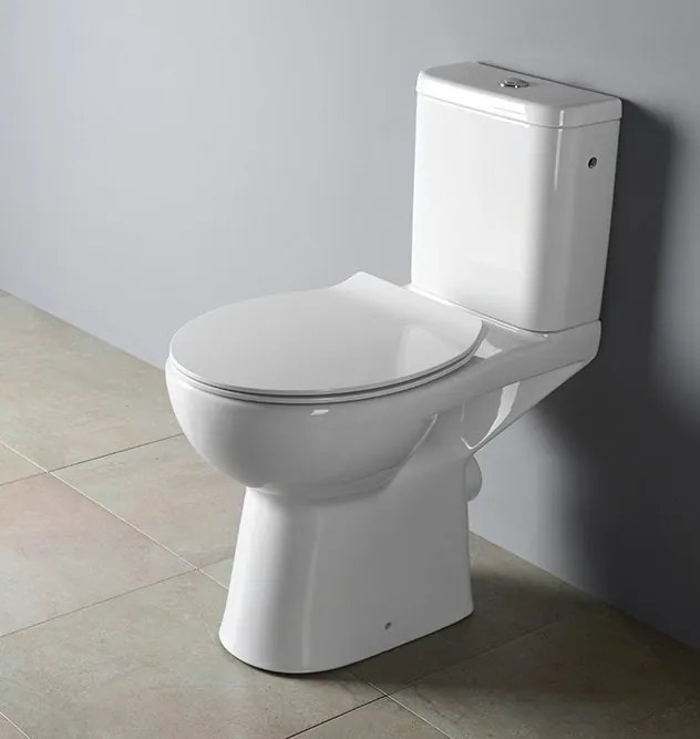 CERSANIT Sapho, ETIUDA WC kombi mísa zvýšená Rimless, zadní odpad, K11-0221