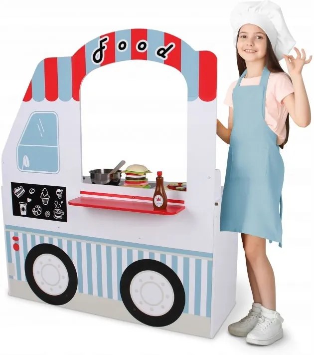 Dřevěná kuchyňka pro děti EcoToys Food Truck