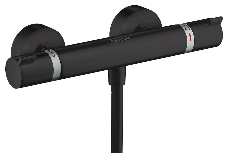 Hansgrohe Ecostat Comfort, termostatická sprchová baterie, černá matná, 13116670
