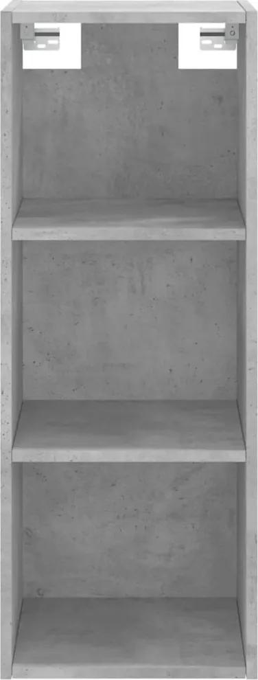 vidaXL Skříň highboard 34,5 x 34 x 180 cm kompozitní dřevo [3189865] Barva: Betonová šedá