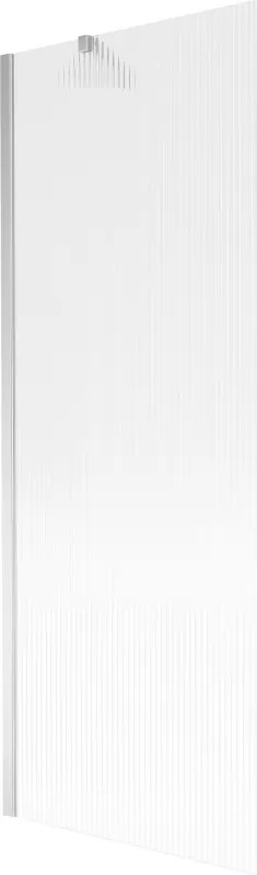 Mexen Next, vanová zástěna 1-křídlová 70 x 150 cm, fixní křídlo, 6 mm sklo s pruhy, chromový profil, 895-070-000-00-09-01