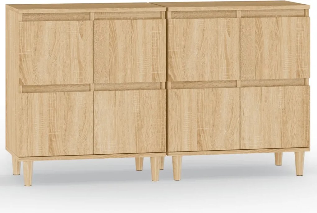 Příborníky 2 ks dub sonoma 60 x 35 x 70 cm kompozitní dřevo 3185754