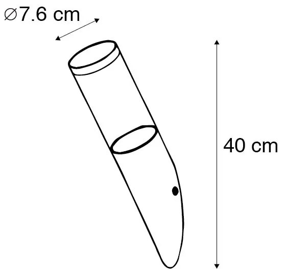 Moderní venkovní nástěnné svítidlo ocel IP44 - Rox