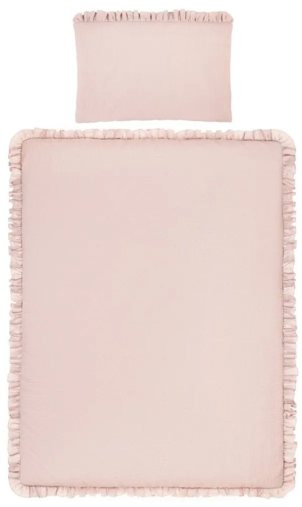 Mušelínový set do postýlky Belisima Mušelín 90/120 old pink Barva: Růžová
