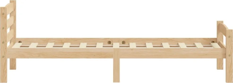 vidaXL Rám postele masivní borové dřevo 90 x 200 cm [322061] Barva: Bílá