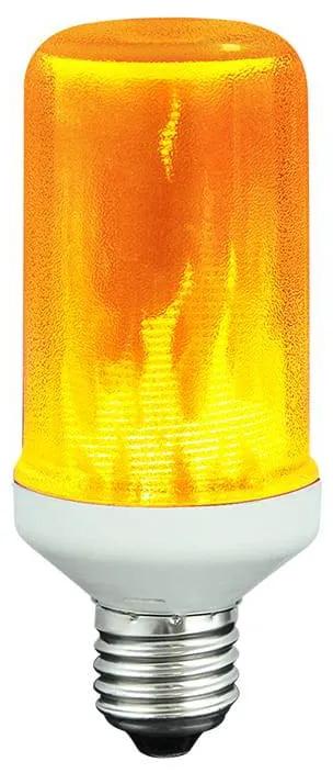 LED dekorativní žárovka s efektem plamene , E27, T60, 3W, 1400K, teplá bílá Plx