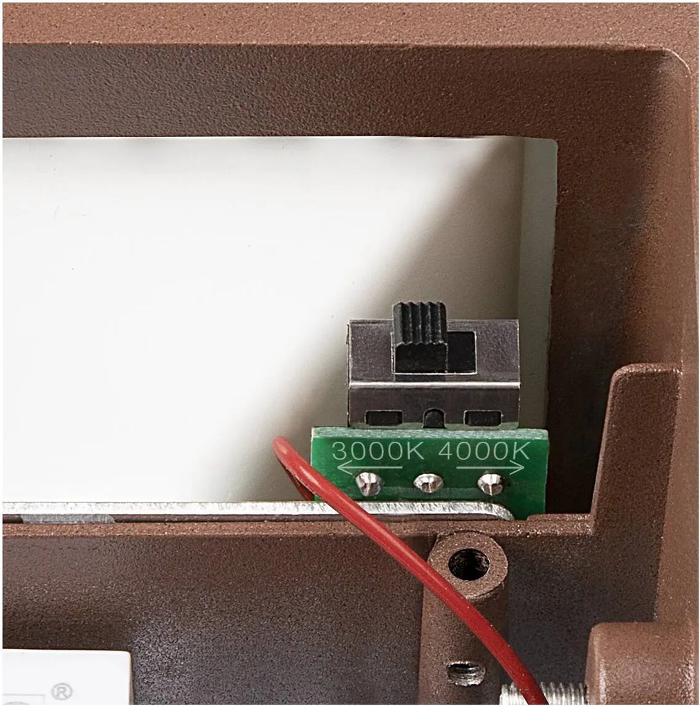 LA 1005157 SITRA L WL UP/DOWN venkovní LED nástěnné přisazené svítidlo rezavé CCT switch 3000/4000 K - BIG WHITE (SLV)