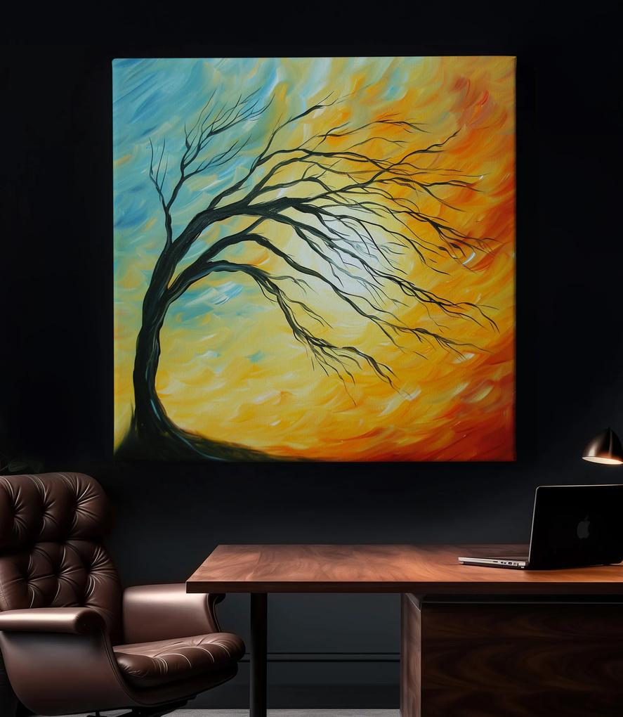 Obraz na plátně - Strom života Plápolání duše FeelHappy.cz Velikost obrazu: 100 x 100 cm