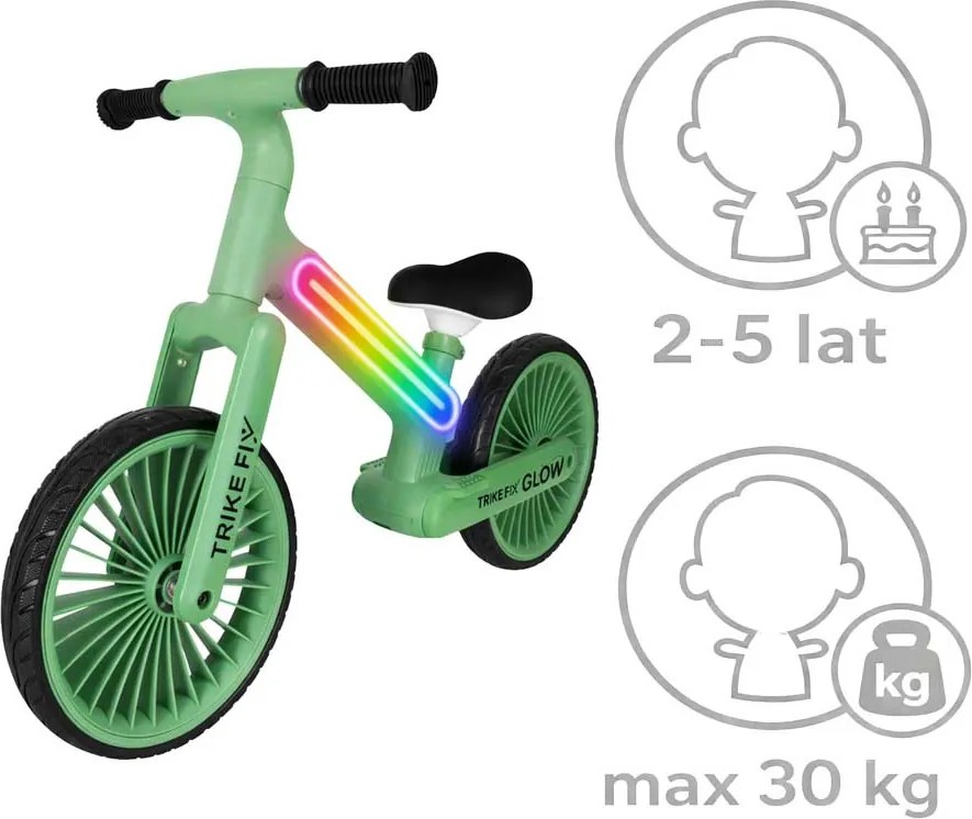 Creative Corner Trike Fix Glow LED cross-country bike zelená