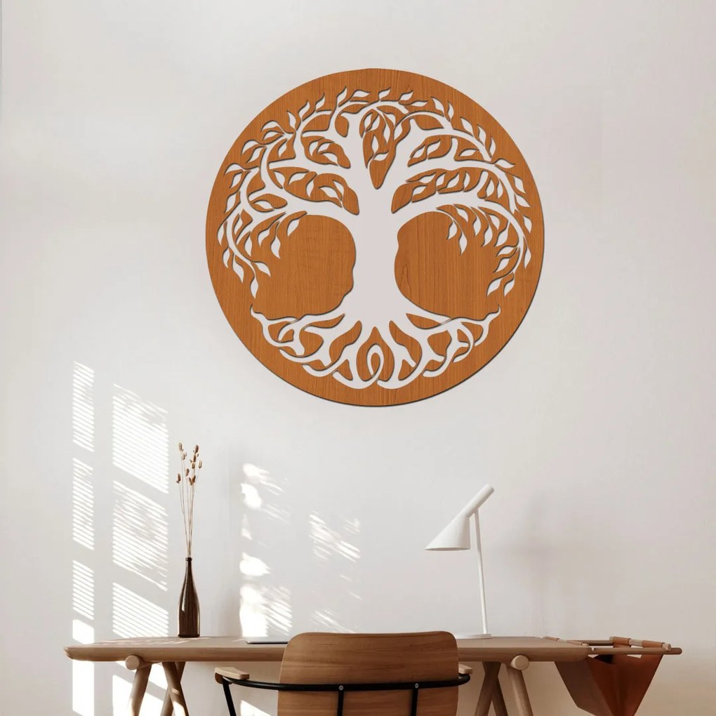 dřevo života Dřevěná samolepka stromu MURIEL Zvolte barvu dekoru: Třešeň, Zvolte rozměr Ø (cm): 80