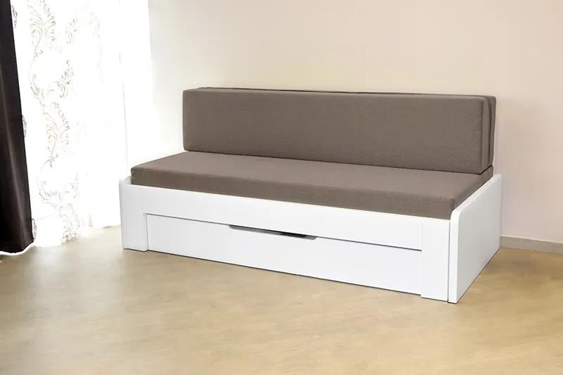 Ahorn Duovita postel bez područek Dekor: Dub hnědý, Rošt: Lamelový, Rozměr: 80/150 x 200 cm