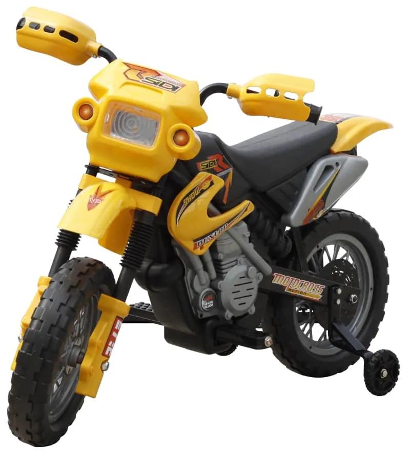 80055 vidaXL Elektrická dětská motorka - žlutá