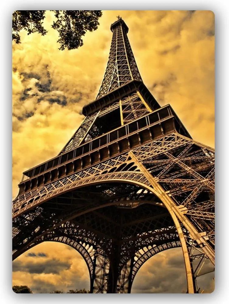 CARO Kovový obraz - Eiffel Tower 7 40x60 cm