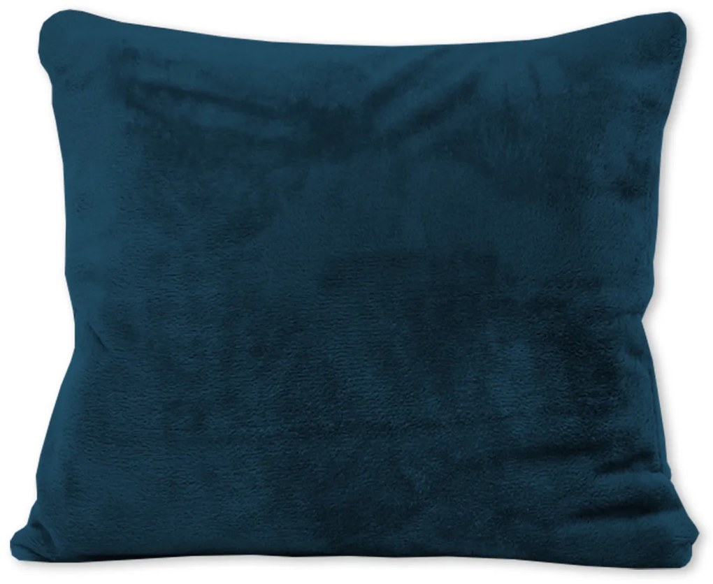 DEKORAČNÍ POVLAK NA POLŠTÁŘ BASIC SOFT 40X40 CM TMAVĚMODRÁ