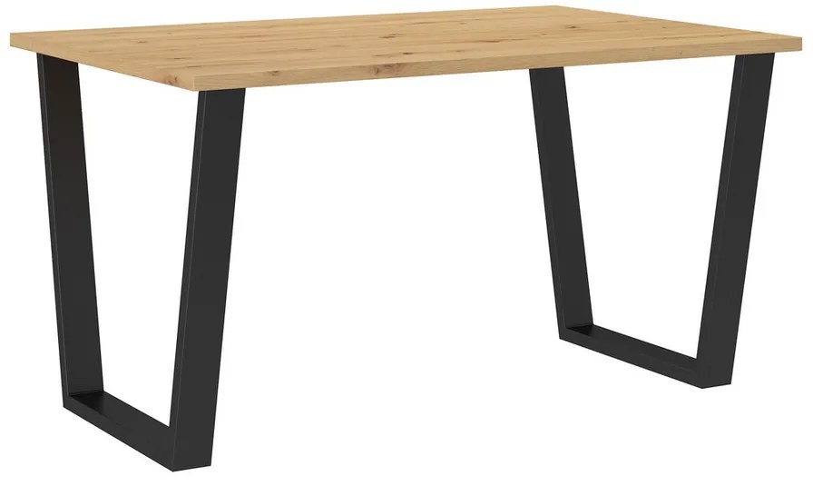Casarredo Jídelní stůl KAISARA 138x67 cm černá/artisan