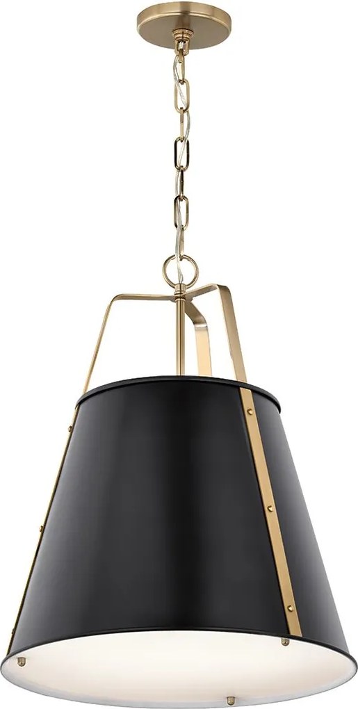 Industriální černý lustr nad stůl Elstead Etcher 46 cm 2x E27