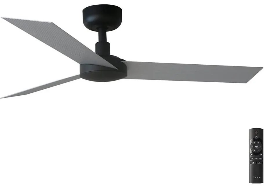 FARO Barcelona FARO 34287 - Stropní ventilátor CRUISER XL černá pr. 160 cm + dálkové ovládání 34287