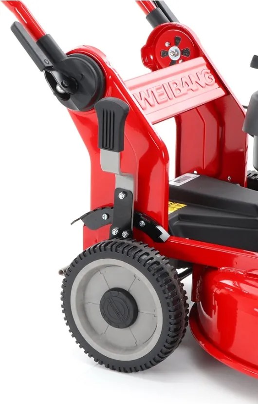 Weibang WB 466 SCM Profi mulčovací sekačka s pojezdem 45 cm, kovová převodovka, bez koše, OHV 166 ccm – Servis ČR