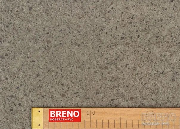Breno PVC AMBIENT Tereza 863D - šedobéžový kamenný dekor, šíře 200 cm