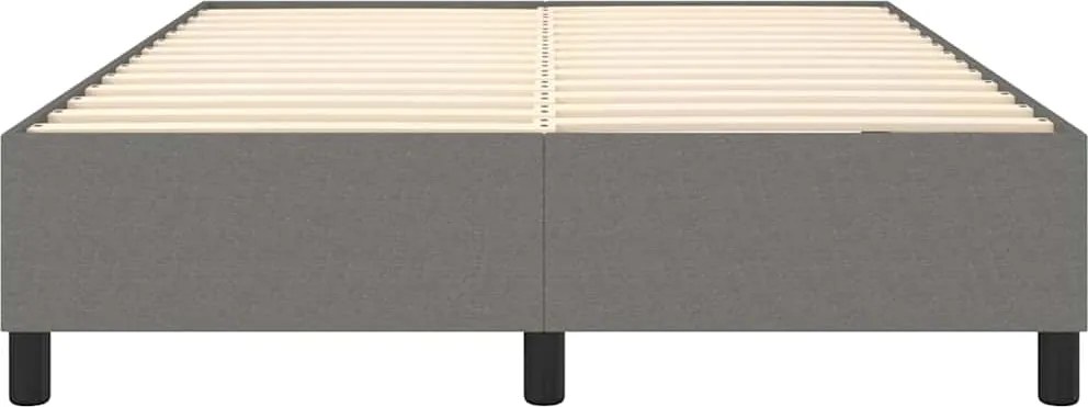 Rám postele s boxspringem tmavě šedá 140 x 200 cm textil 3120863