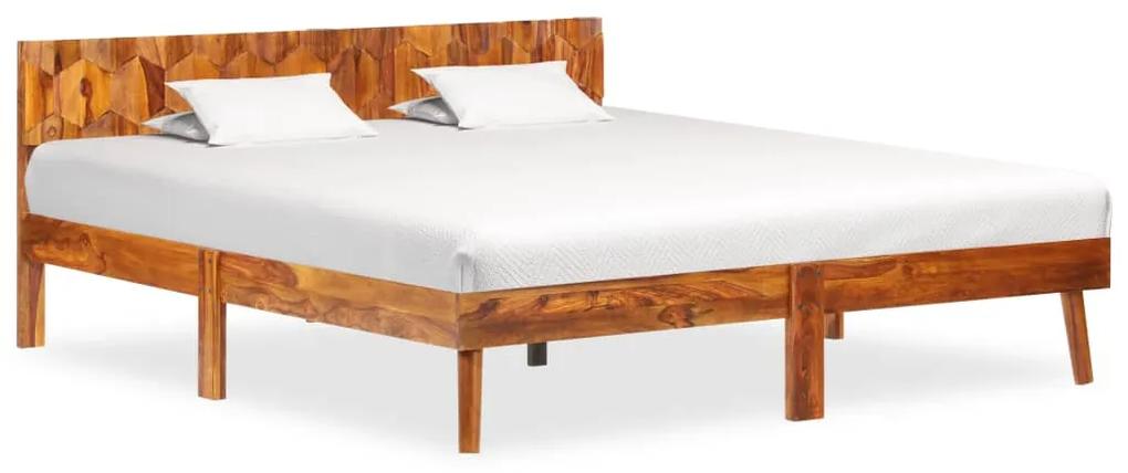 288447 vidaXL Rám postele masivní sheeshamové dřevo 160 x 200 cm