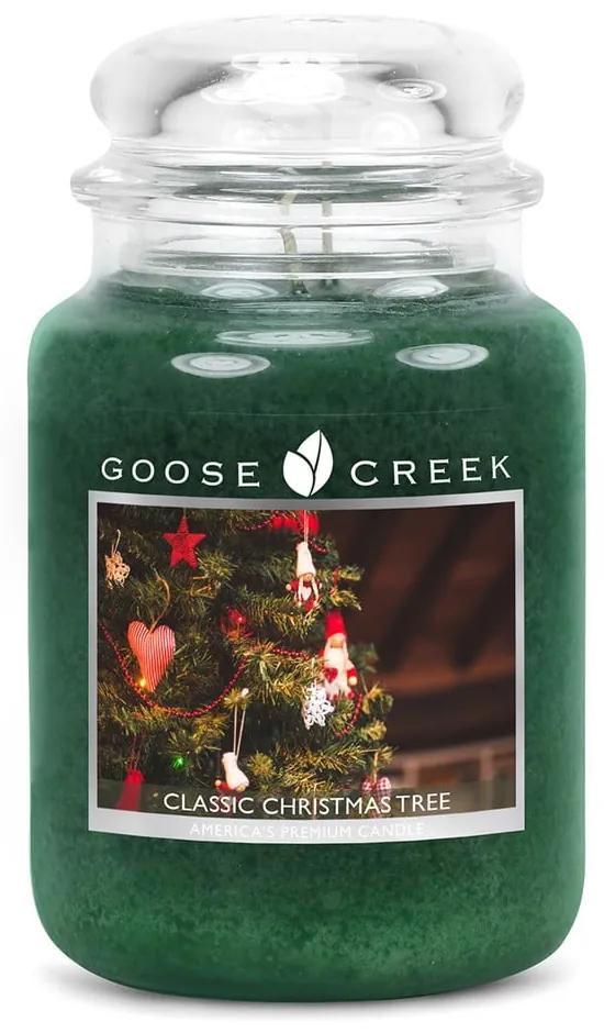 Vonná svíčka ve skleněné dóze Goose Creek Vánoční stromek, 150 hodin hoření