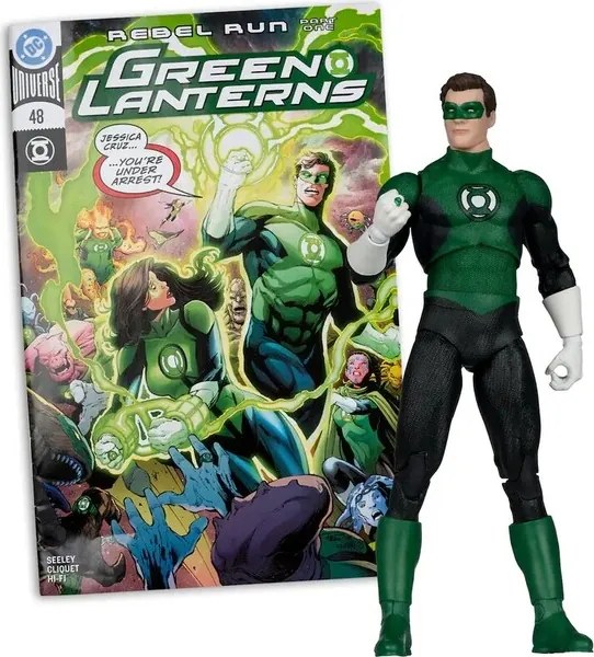 Figurka McFarlane Toys DC Direct 7 s komiksem WV11 – Green Lanterns 48 – Hal Jordan 18 cm