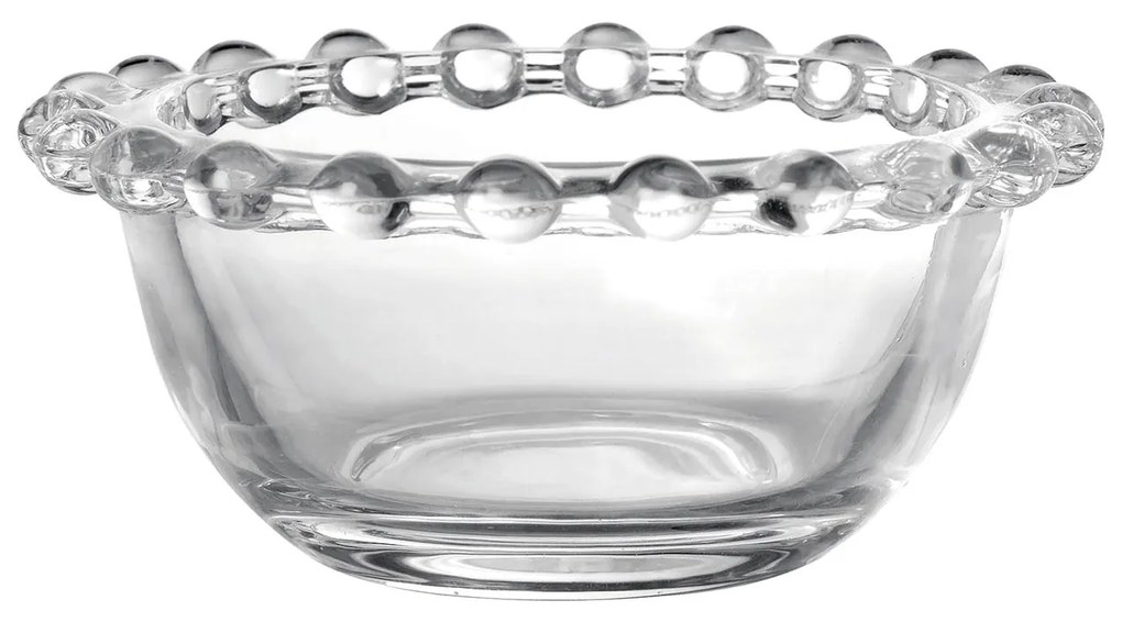 CÔTÉ TABLE Skleněná mini miska Pearl, čirá barva, sklo