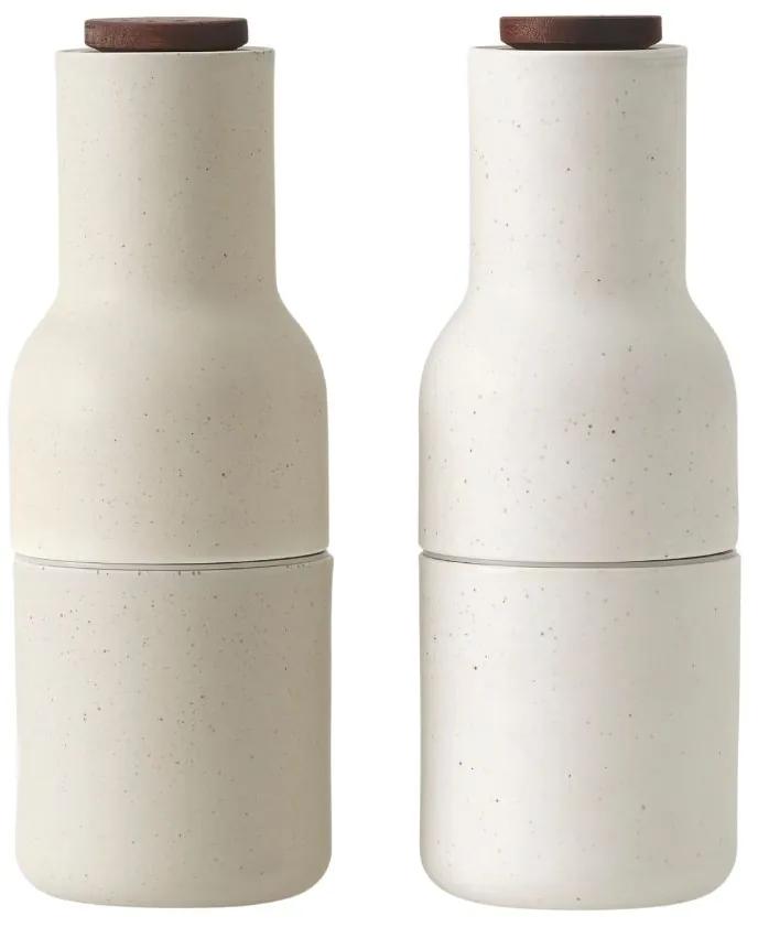 OnaDnes -20% Audo CPH Set dvou béžových keramických mlýnků na sůl a pepř AUDO GRINDER 20,5 cm