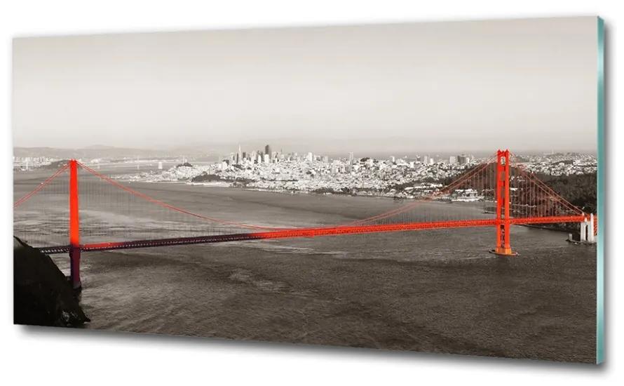 Wallmuralia Foto obraz fotografie na skle Most San Francisco 100x50