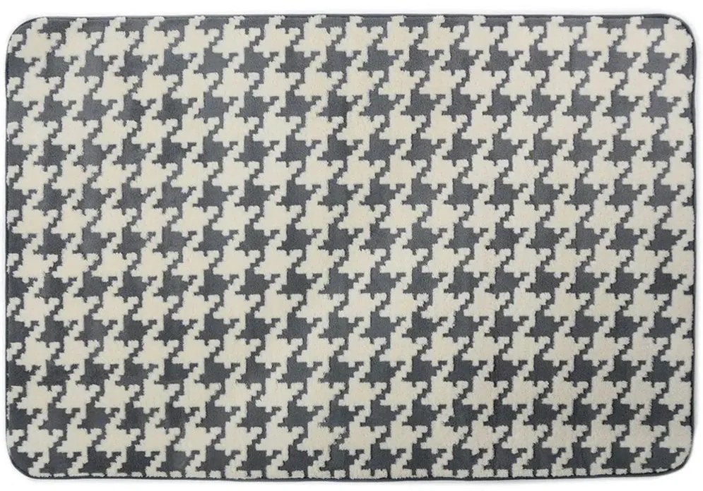Tutumi Plyšový koberec 3D HOME Clover Pepitka Grey Rozměr (cm): 160 x 230