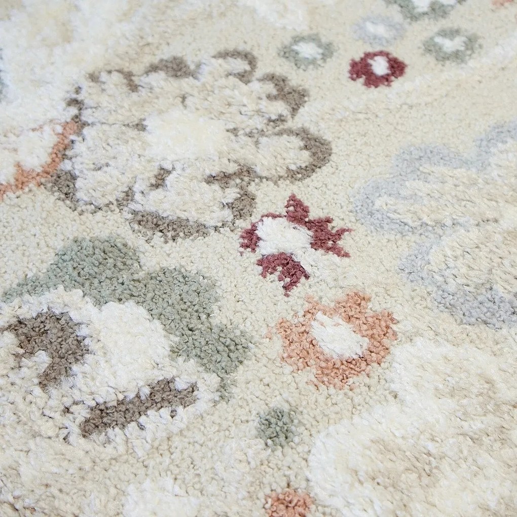 Angel Carpet, Kusový koberec Aurora 25 Beige, 60x110, béžová, kancelář