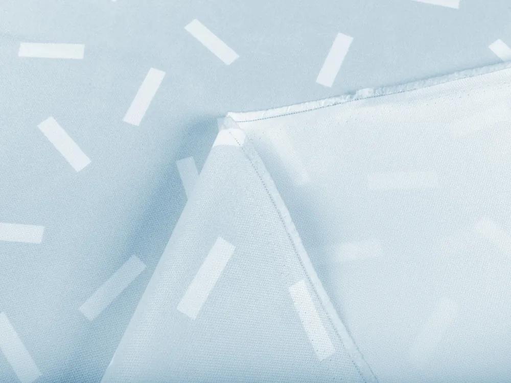 Biante Dekorační závěs PM-063 Konfety na pastelově modrošedém 145x160 cm