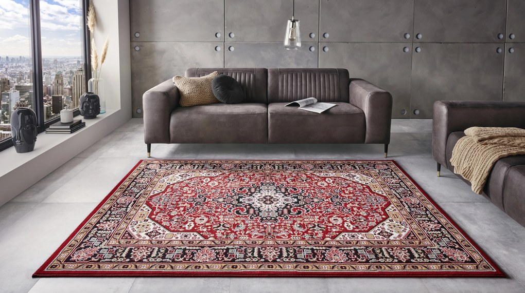 Hanse Home, Kusový koberec Mirkan 104095 Red, 200x290, červená, chodba / předsíň